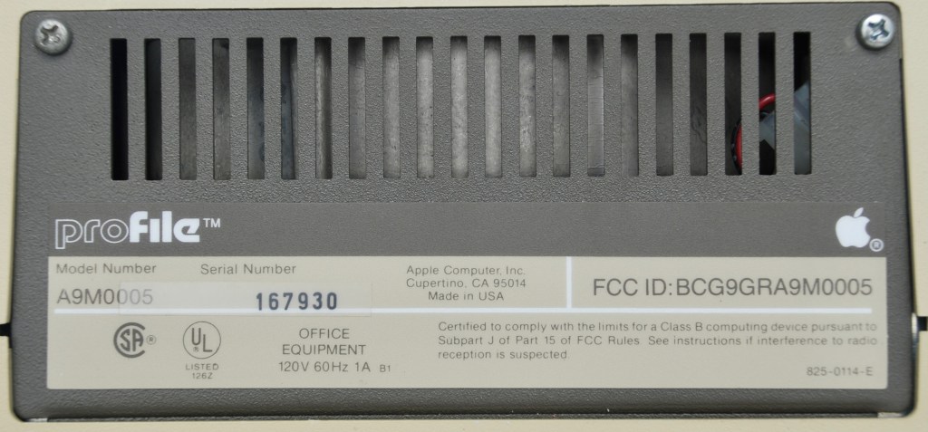 Apple ProFile HDD - Old Crap Vintage Computing