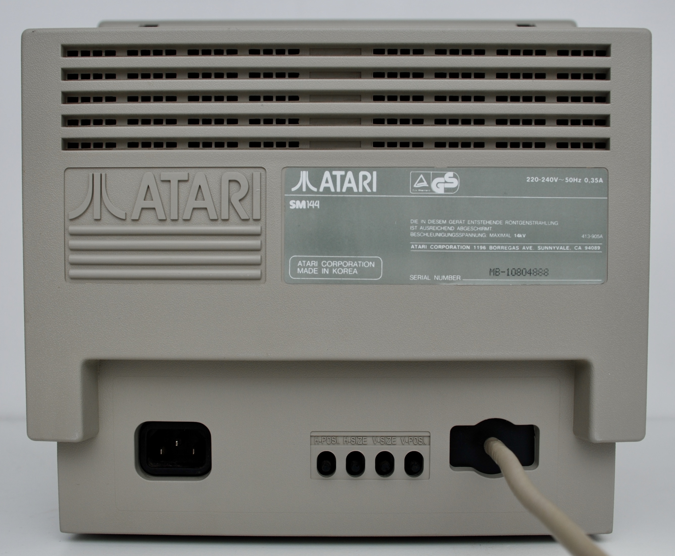 Atari SM144 Monitor - Old Crap Vintage Computing