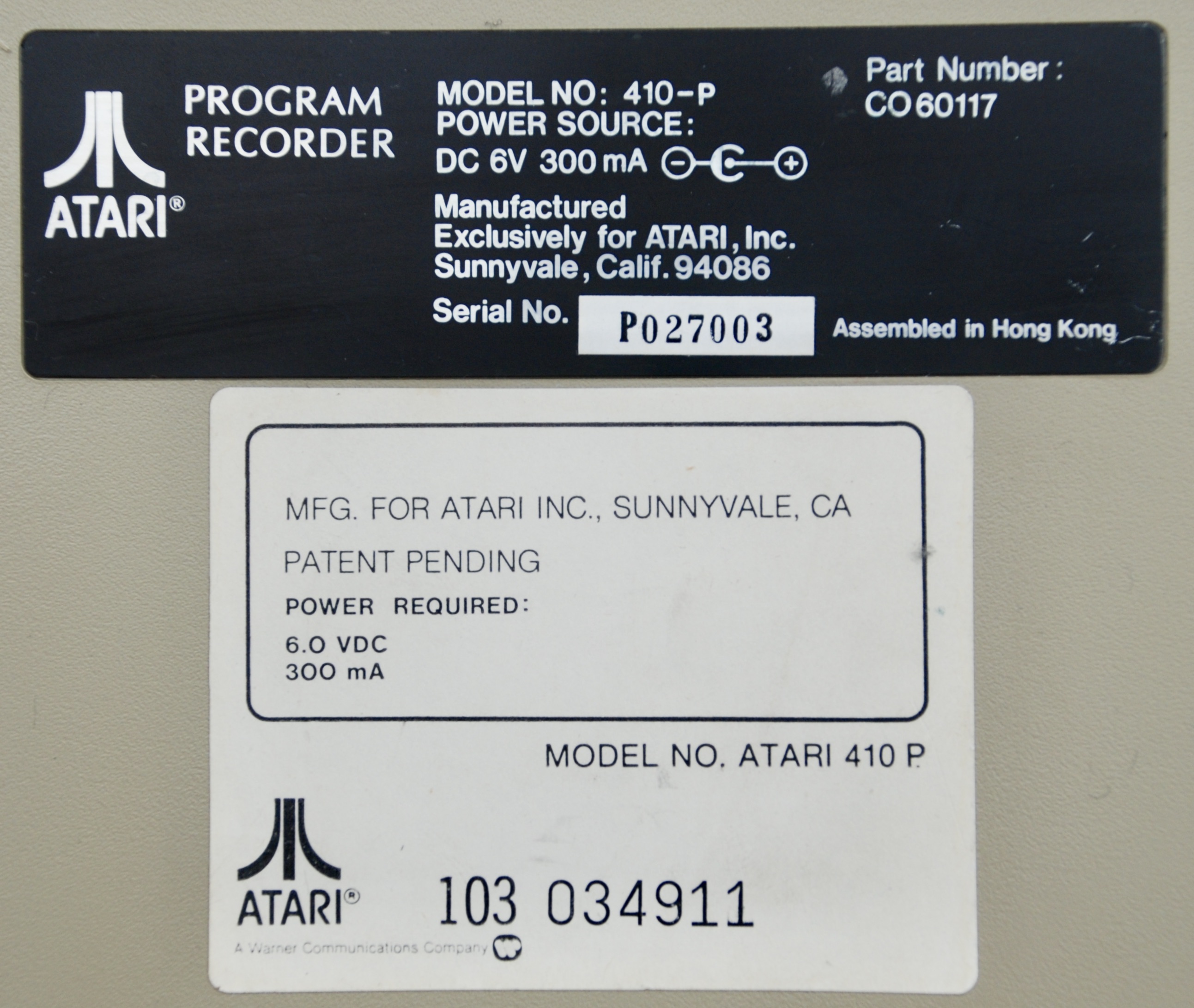 Atari 410 Tape Recorder - Old Crap Vintage Computing