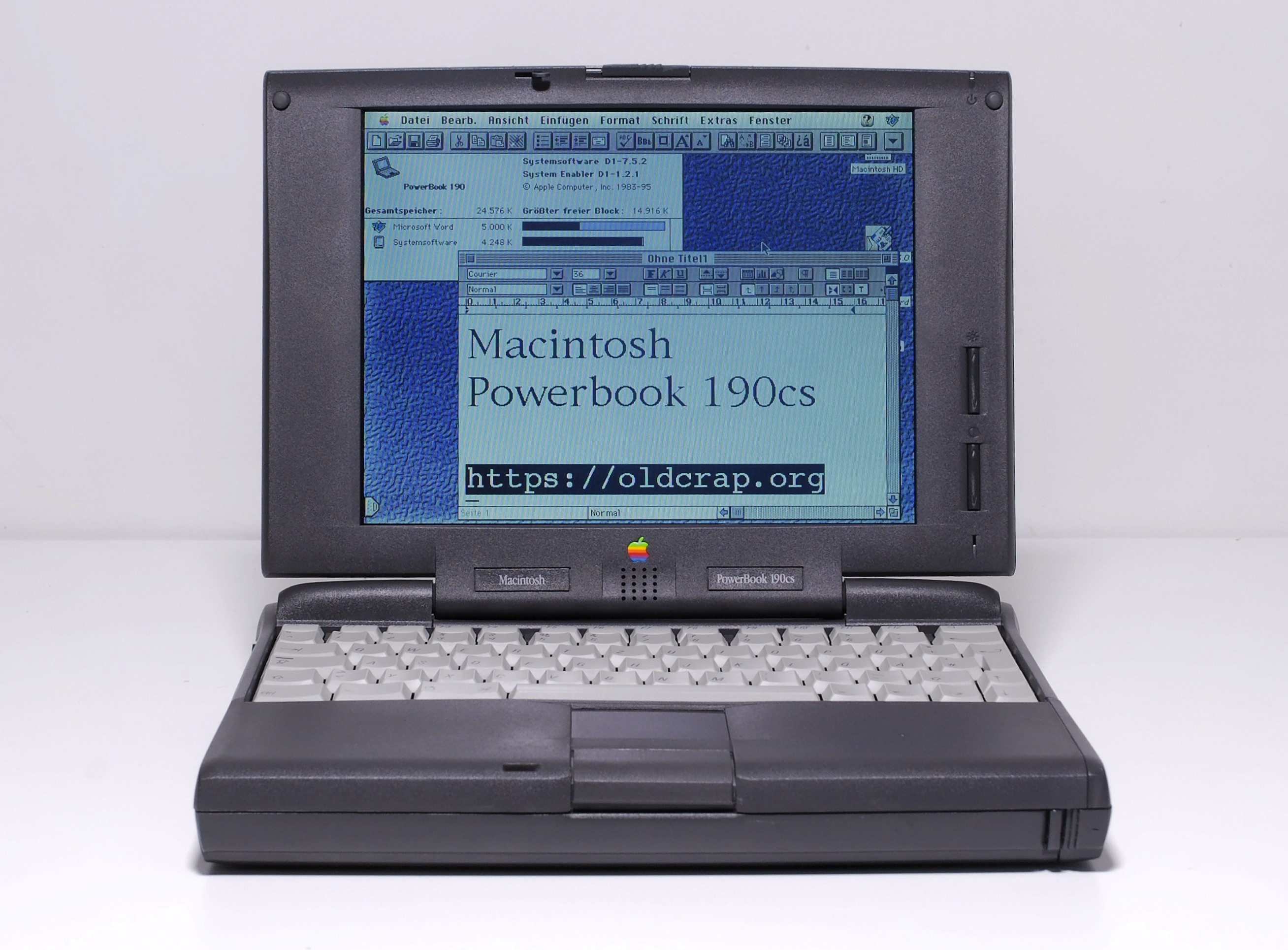 Apple Macintosh Powerbook 190cs - Old Crap Vintage Computing