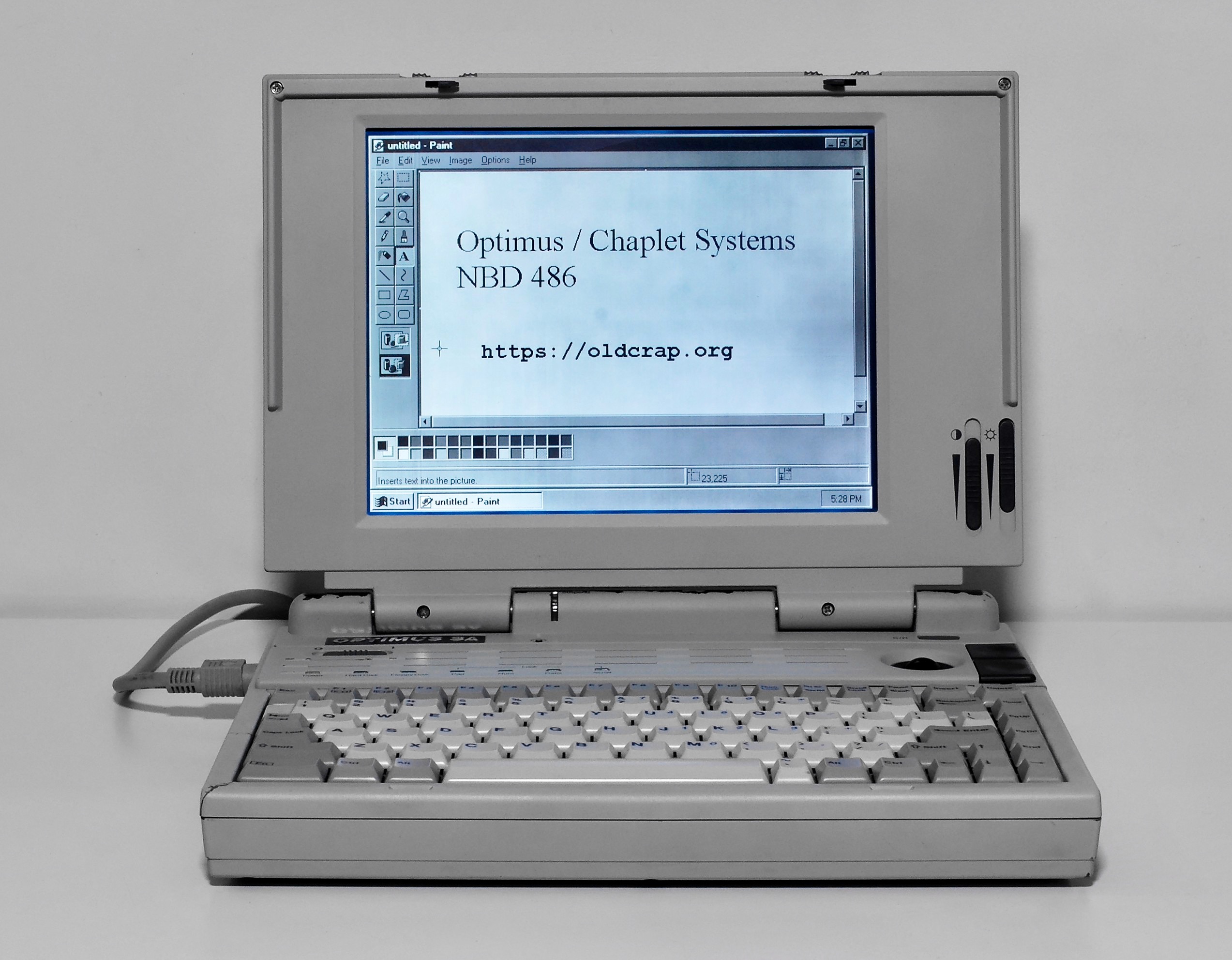 Optimus NBD486 Laptop - Old Crap Vintage Computing