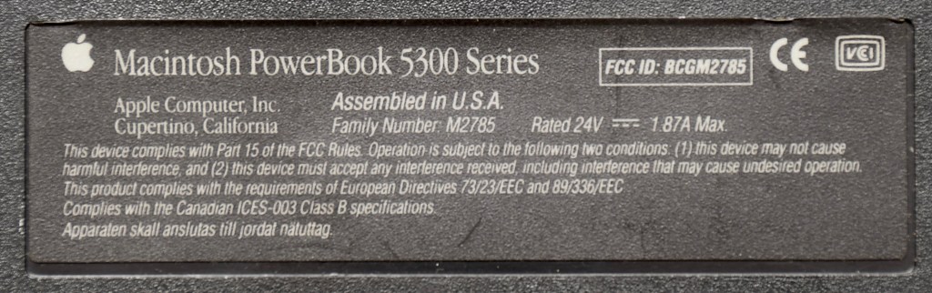 Apple Macintosh Powerbook 5300cs - Old Crap Vintage Computing